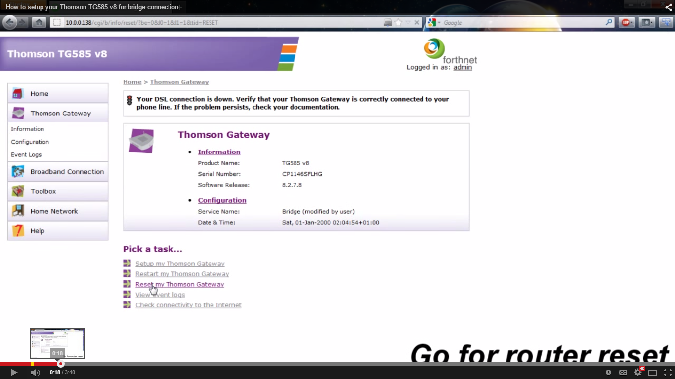 TELECOMUNICACIONES: MODEM A MODO PUENTE