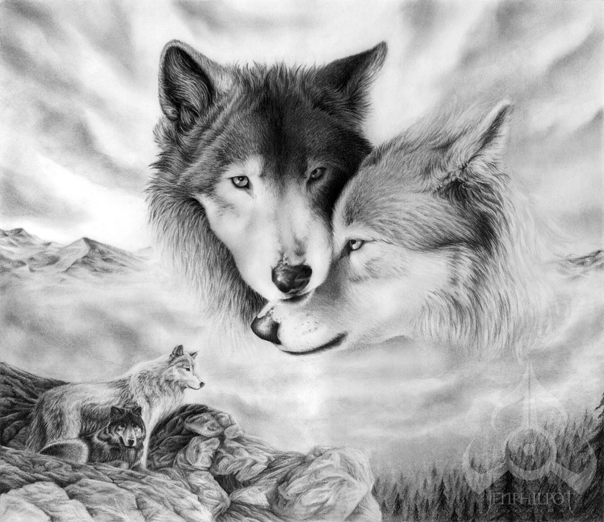 White Wolf : Jen Philpot : Exceptional artist in portraying the love ...