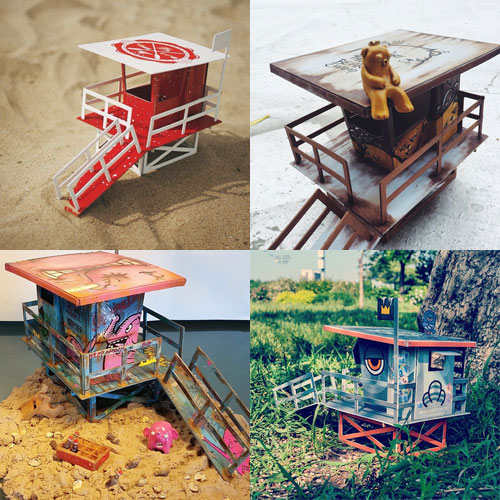 Art On Guard: Lifeguard Tower Model Kit Art Show @ Woot Bear (Opens May 29)
