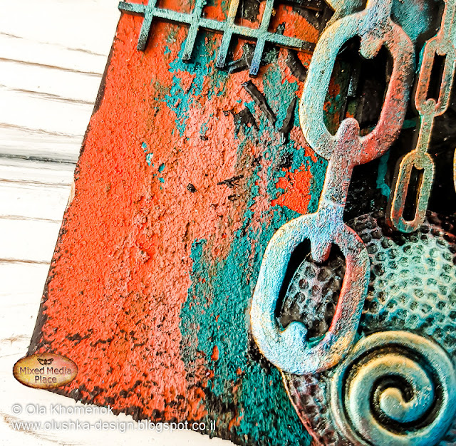 Mixed Media Place: Fantasy Rust tags by Ola Khomenok