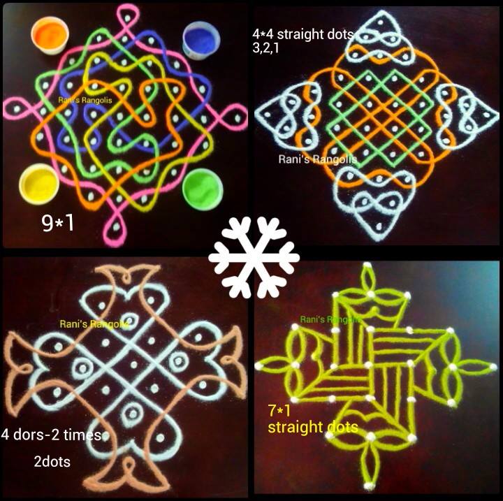 Simple Steps to make Rangoli Designs with Dots