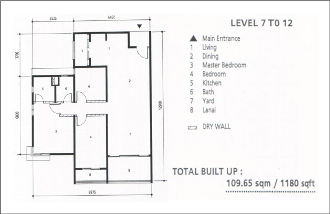 midfields for sale (call owner 013-2500 100): Floor Plan
