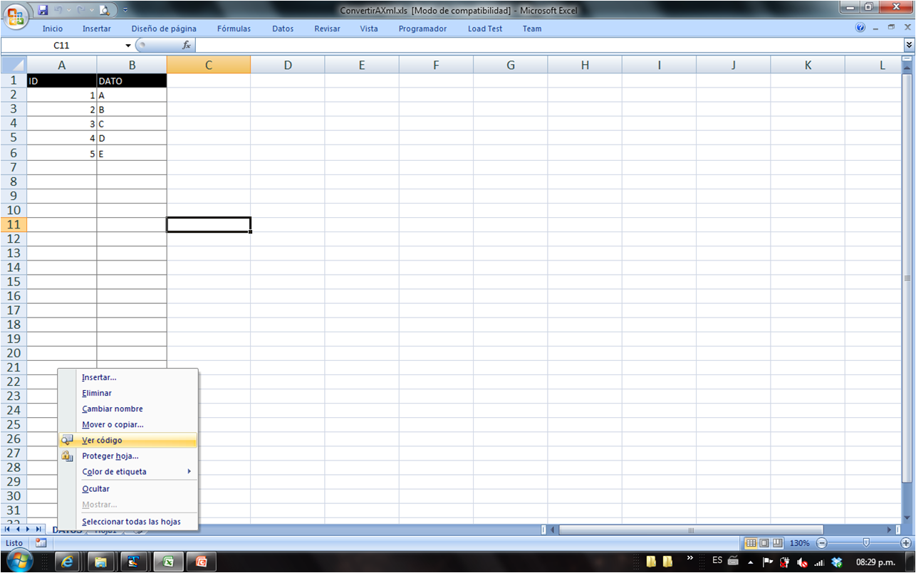 Los Desarrolladores Vba Serie Msxml Creando Un Documento Xml En Excel