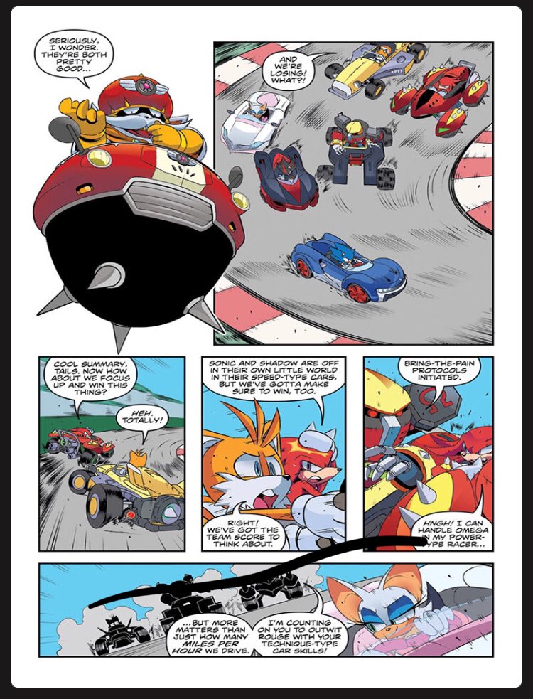 PREVIEW DEL COMIC OFICIAL DE TEAM SONIC RACING