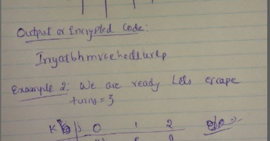 All C Programs: Program 217:Scytale Cipher using C