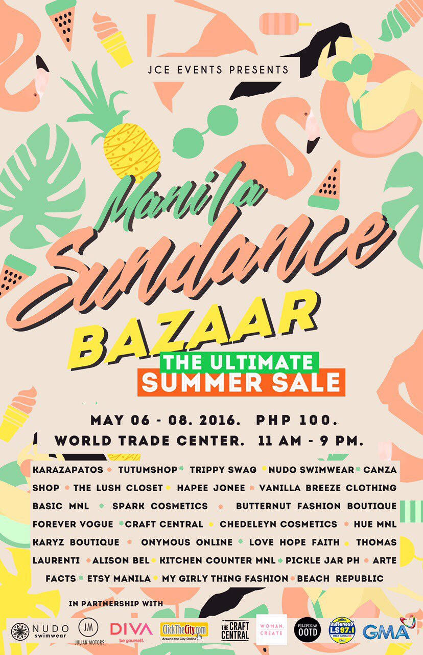 Manila Shopper: Manila Sundance Bazaar - The Ultimate Summer SALE: May ...