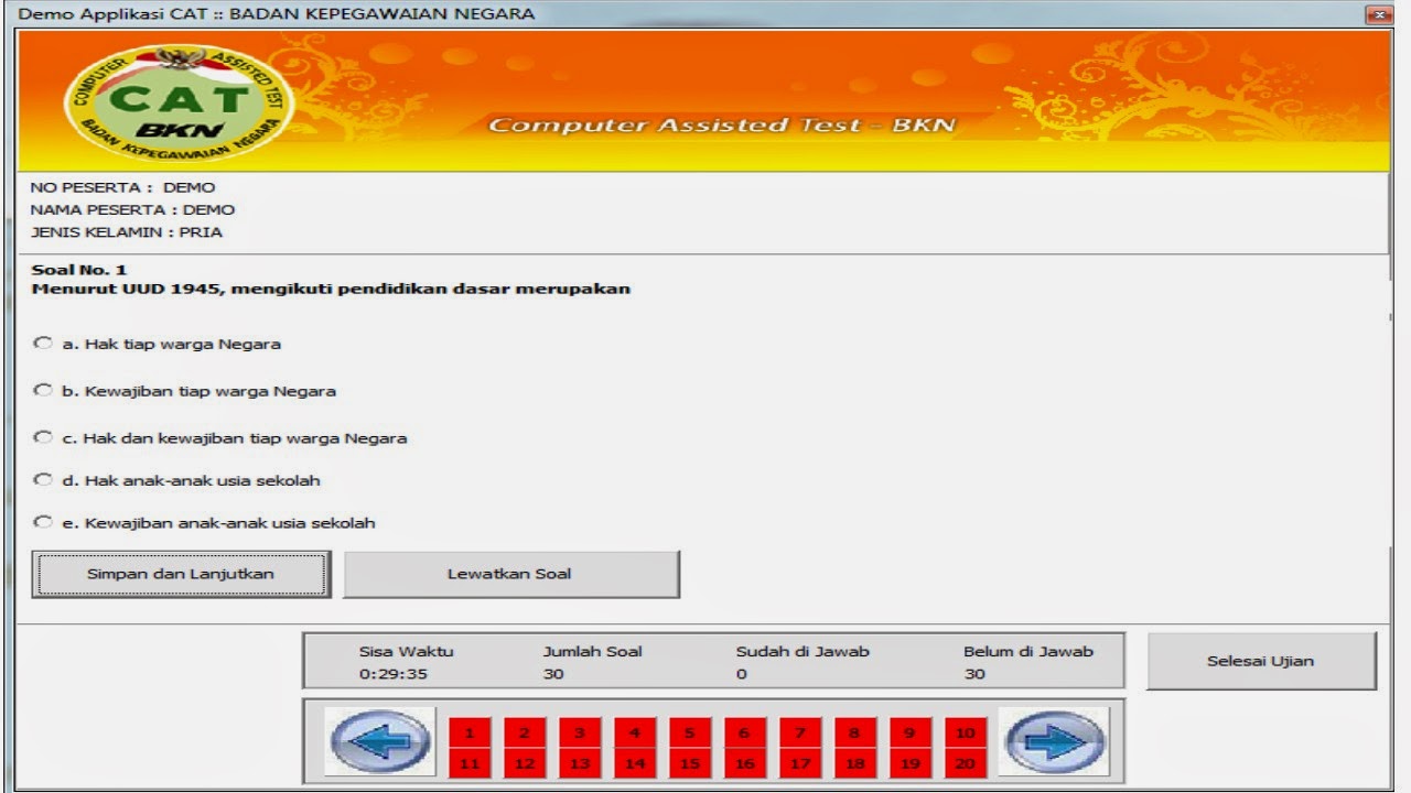 Penggunaan Computer Assisted Test System (CAT System) Dalam Tes CPNS ...