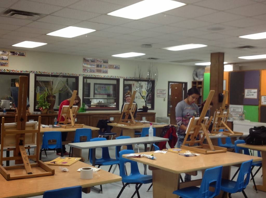 My High School Art Room: Advanced Art Students tackle Oil Paints!