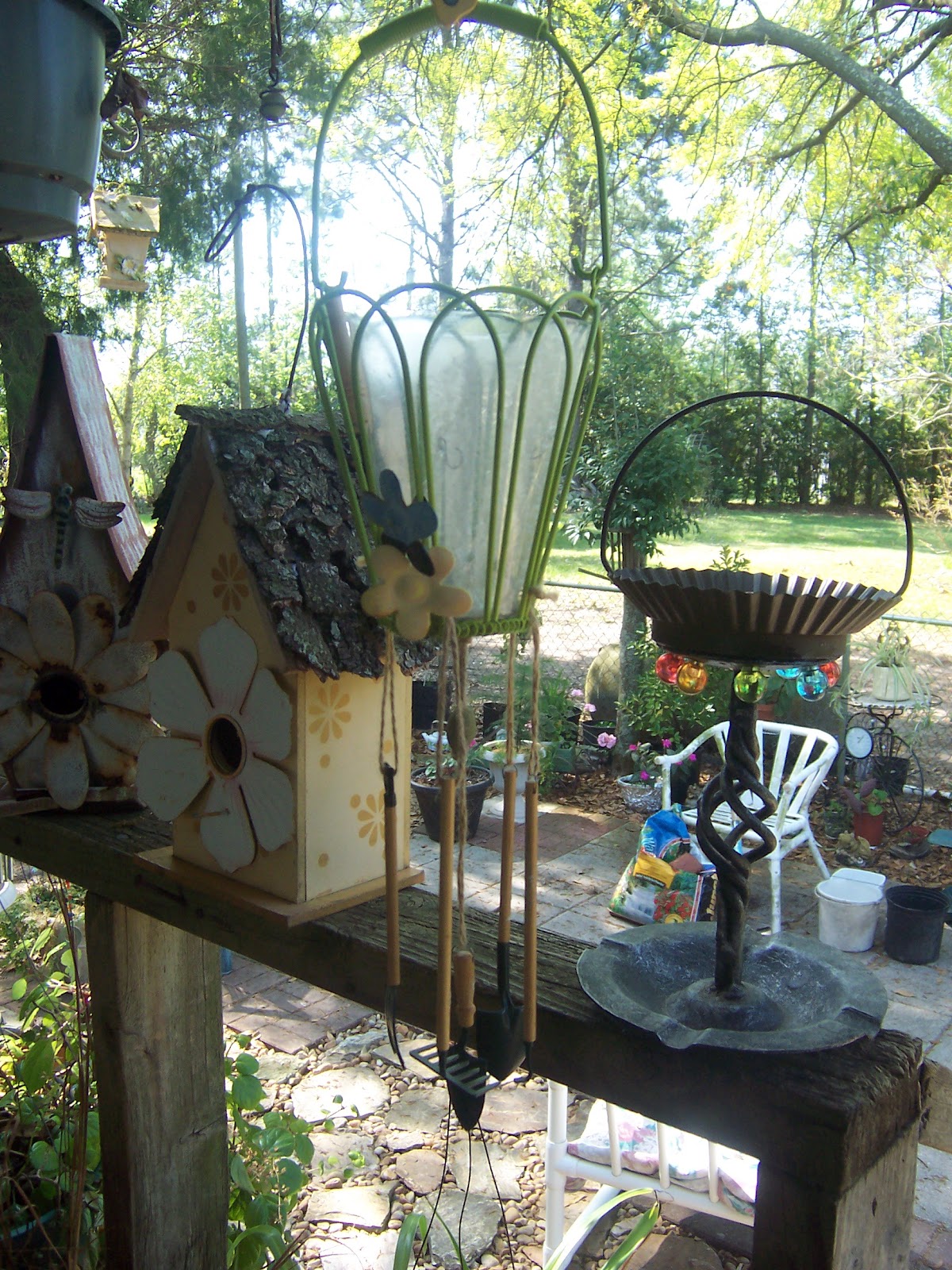 Quilts and Art by Cheryl: New Yard Art and Crafts