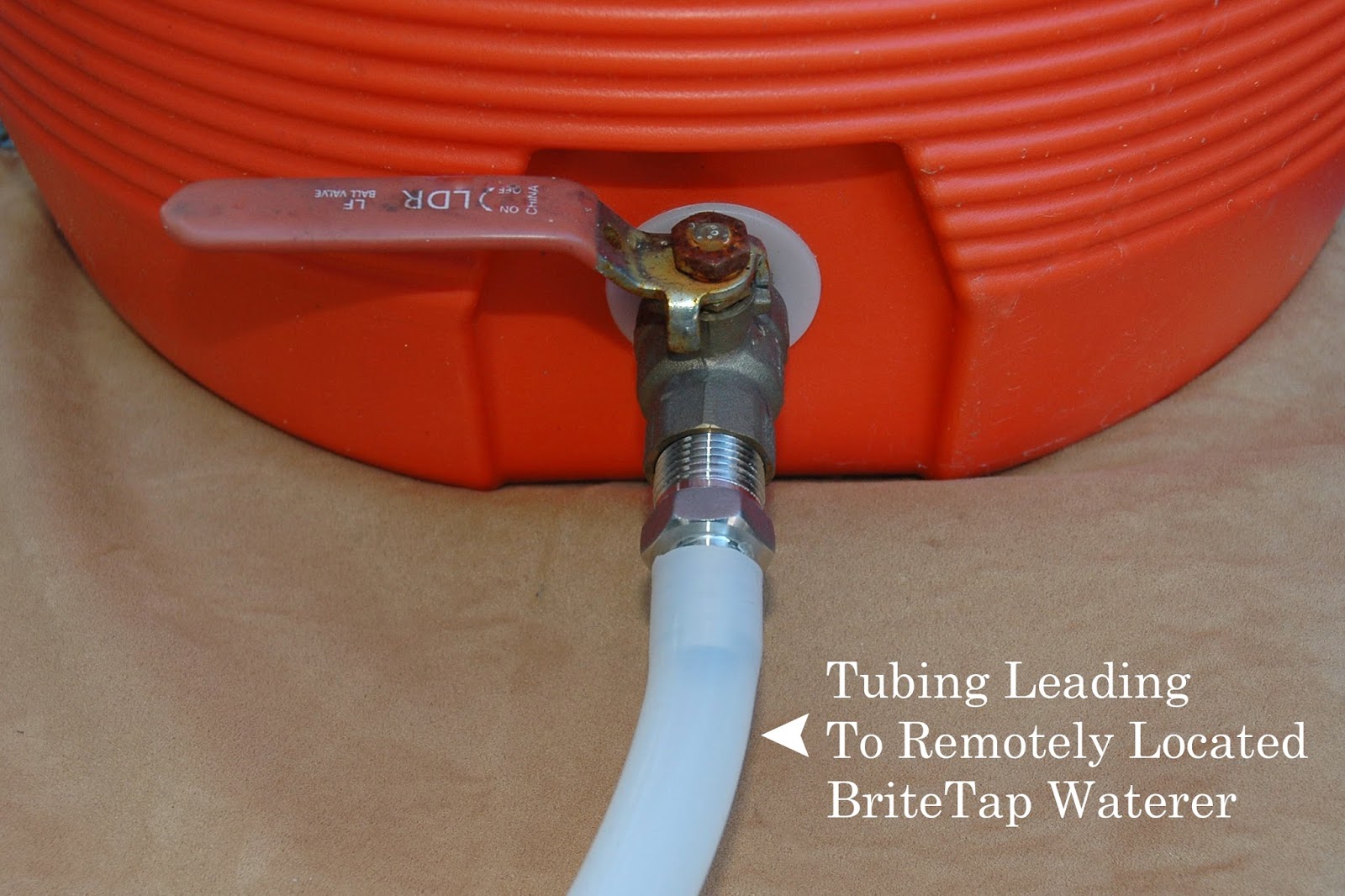 BriteTap Chicken Waterer Remote Tank System
