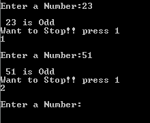 Code Box C: Program to create an infinite loop using goto and find even ...