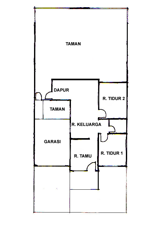 Renovasi rumah tinggal 10x22 di Madura