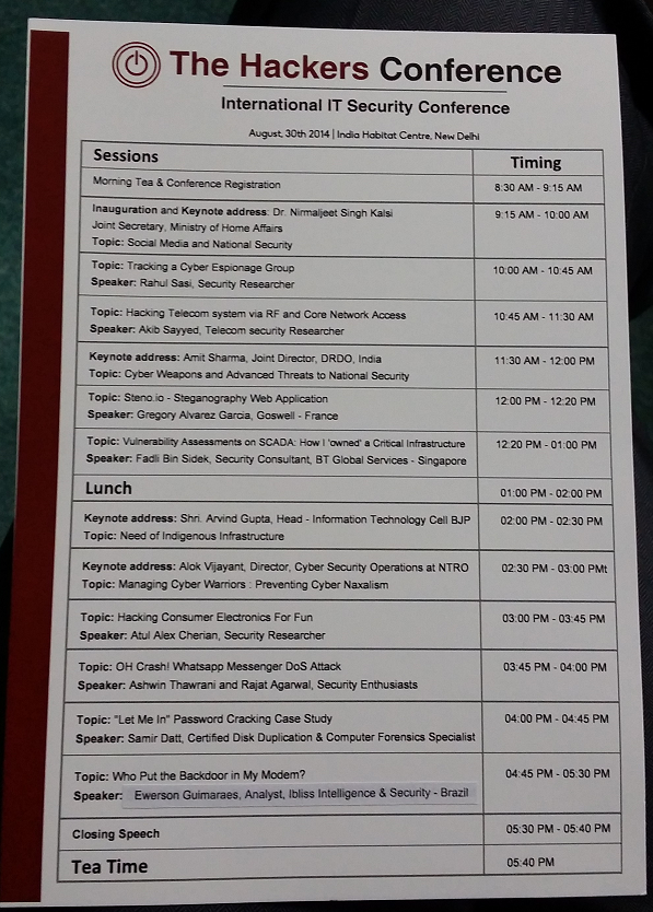 Security G33k: The Hackers Conference - Where Professionals and Hackers ...