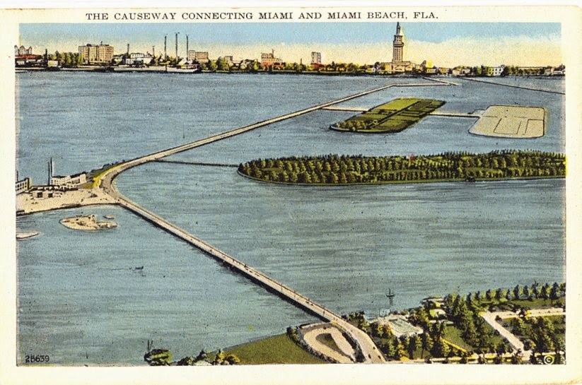 The Blog About the Postcards: MacArthur Causeway, Then and Now