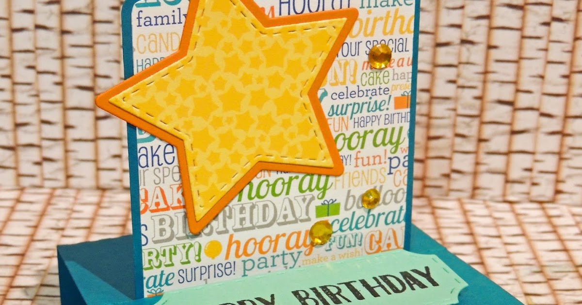 Paper Crafts by Candace: Happy Birthday- Ornate Sliding Pop Up Card