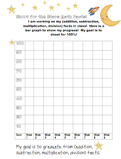 Sassy in Second: Shoot For the Stars Math Facts Bar Graph!