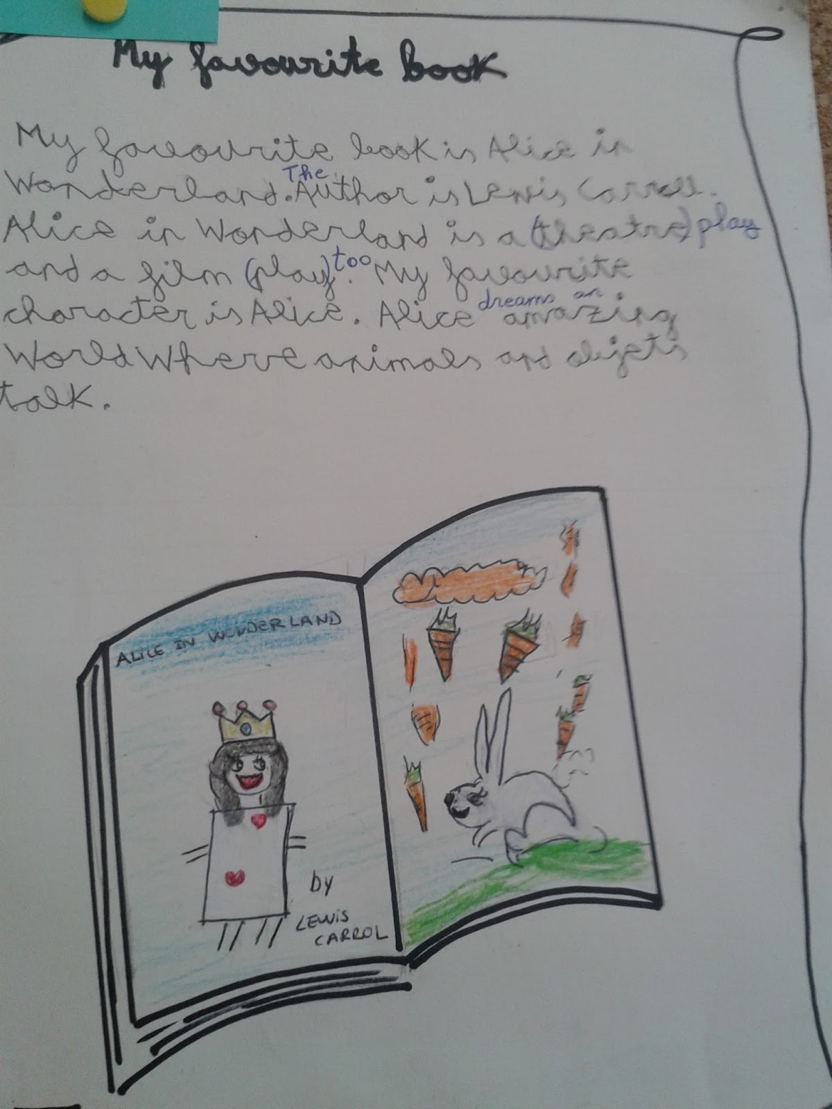 THE ENGLISH CLASS BLOG.: WRITING ABOUT MY FAVOURITE BOOK