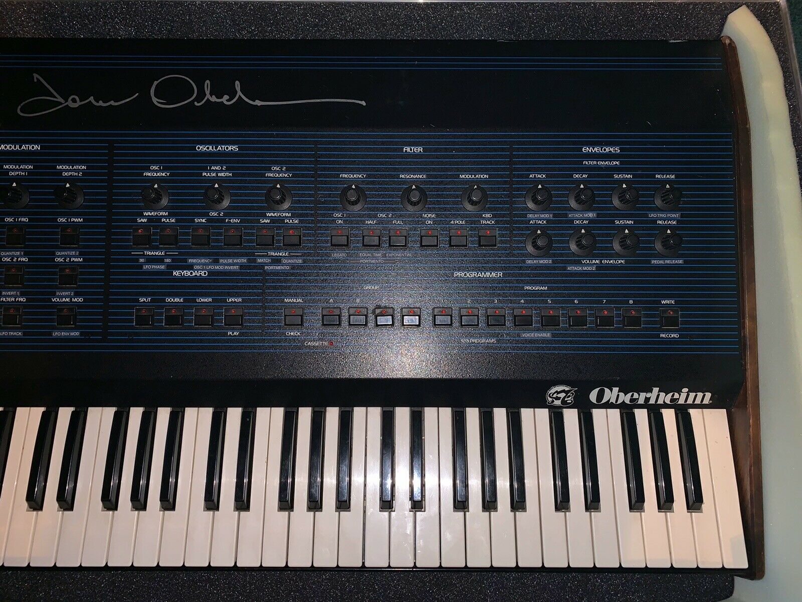 MATRIXSYNTH: Oberheim OB-8 Signed by Tom Oberheim w/ DSX Sequencer