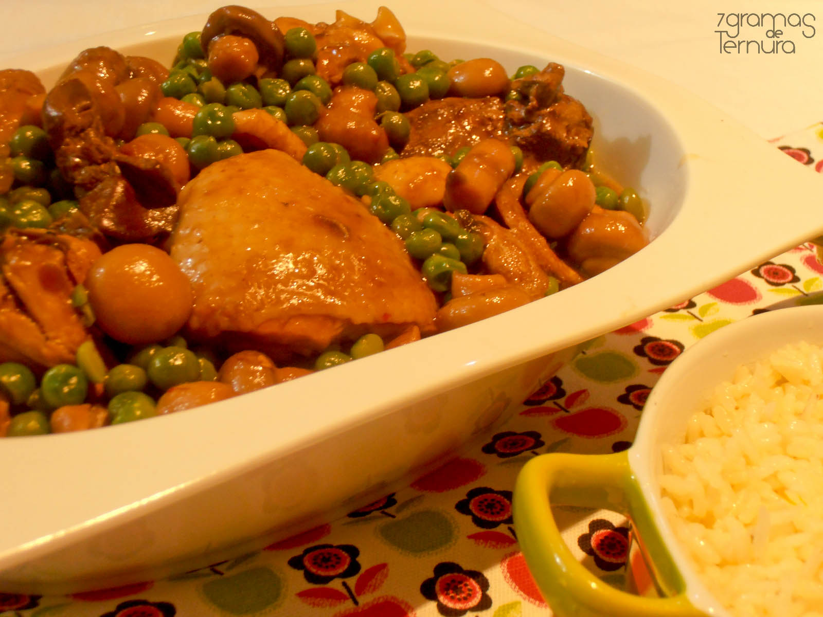 Frango do Campo com Cogumelos e Ervilhas | 7gramas de ternura