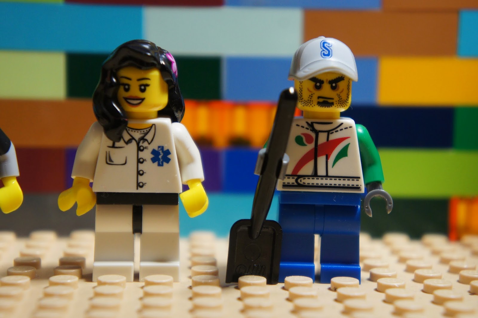 LEGO Bulk x4 Minifigures Workers Set - Nurse Mechanic Player Guy ...