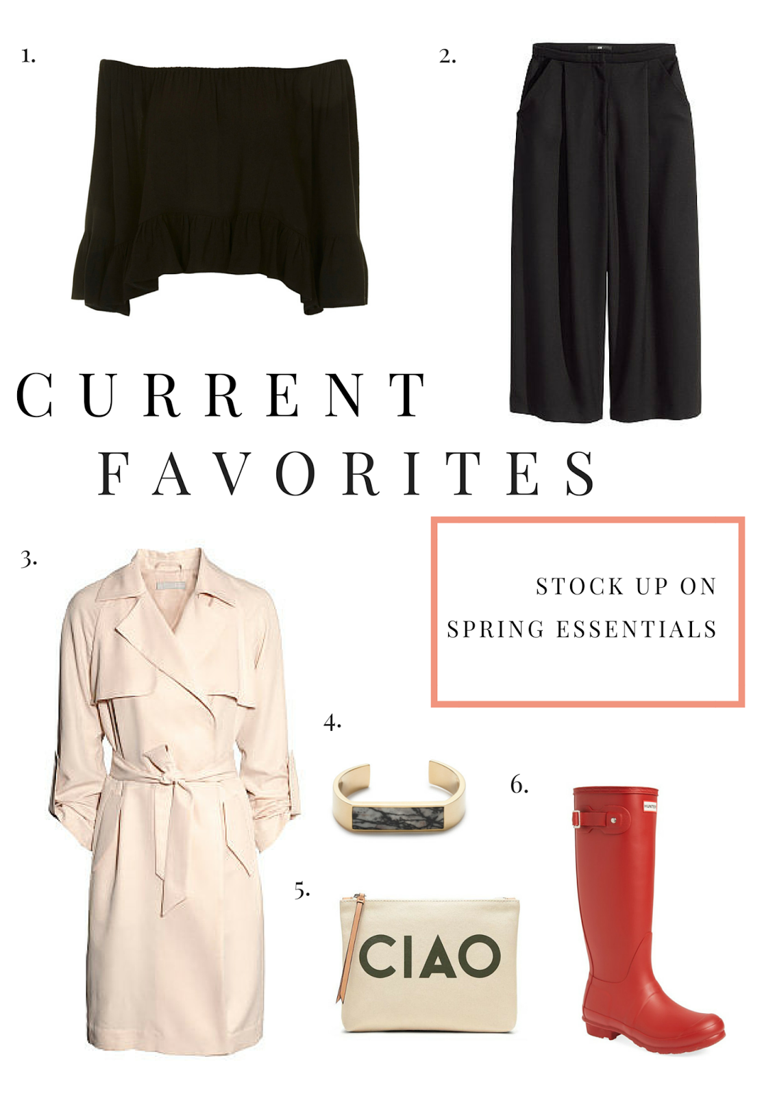 Project Soiree: Current Favorites: Spring Essentials