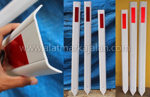 marka jalan: Patok Pengarah uPVC (Guide Post uPVC)