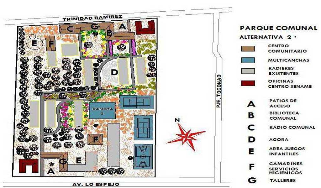 Junta de Vecinos Vida Feliz !!!: Diseño del Parque y Anteproyecto