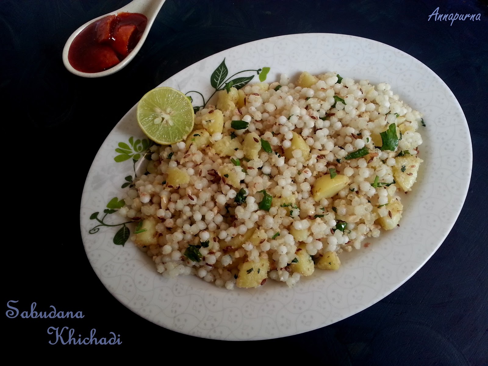 Annapurna: Sabudana Khichadi / Spicy Tapioca / Fasting (Vrat) Recipe