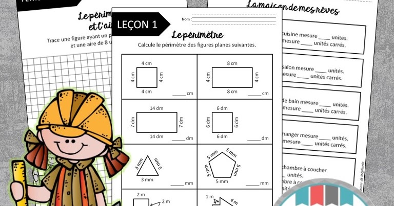 Les créations de Stéphanie: Trousse d'enseignement : Le périmètre et l'aire