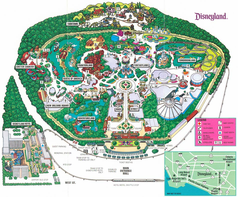 Disney Avenue: Disneyland Map Evolution 1955-2015