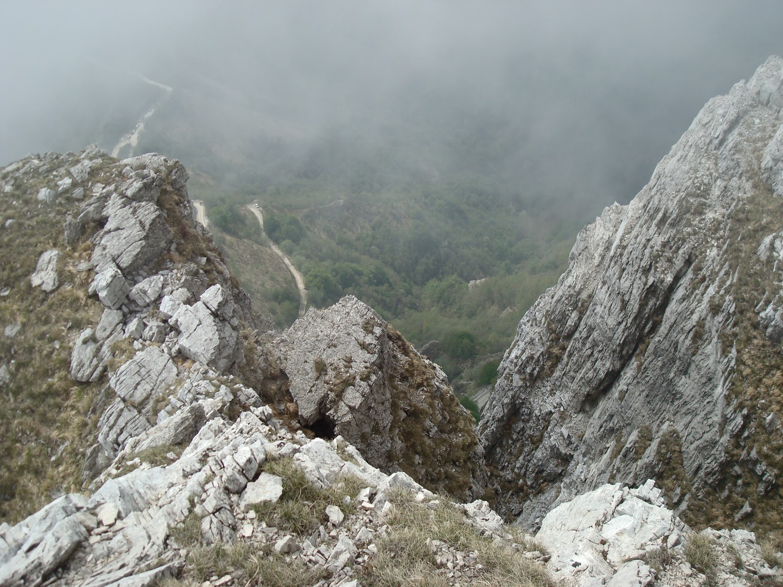 Monte Corchia - Via Classica al secondo torrione