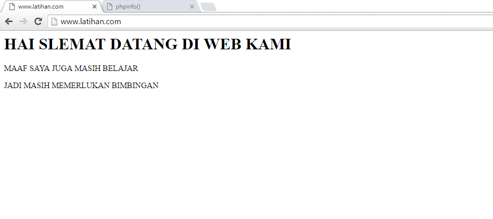 CARA INSTALL WEB SERVER DAN PHP | NETWORKING & COMPUTERS