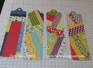 Colorful Om: Got scraps? Make bookmarks!