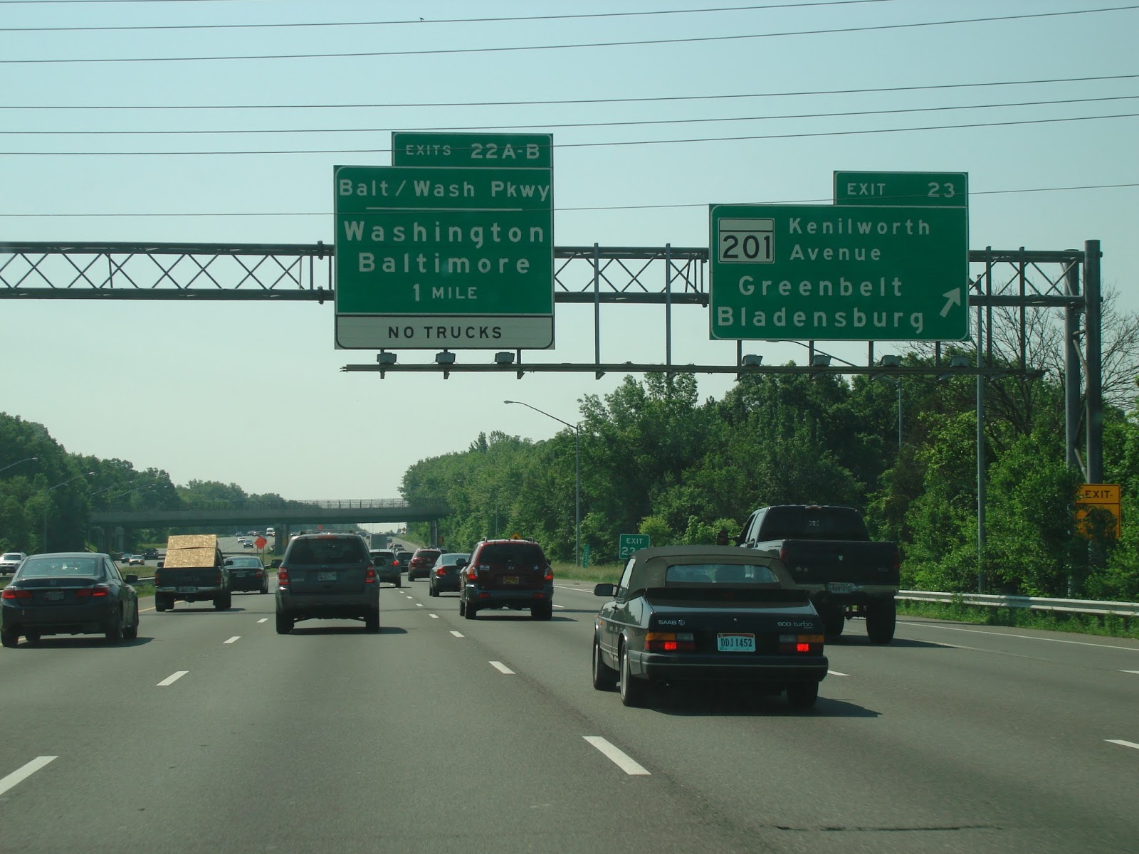 Luke's Signs: Interstate 95/Interstate 495 & Rt. 50 - Maryland