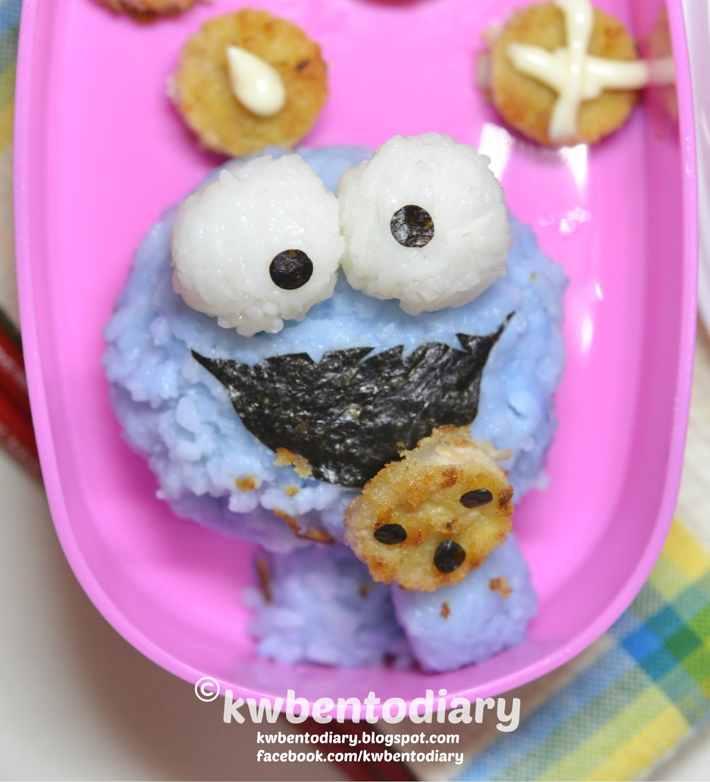 Karenwee's Bento Diary: Bento2015#Jun30~Cookie Monster Bento