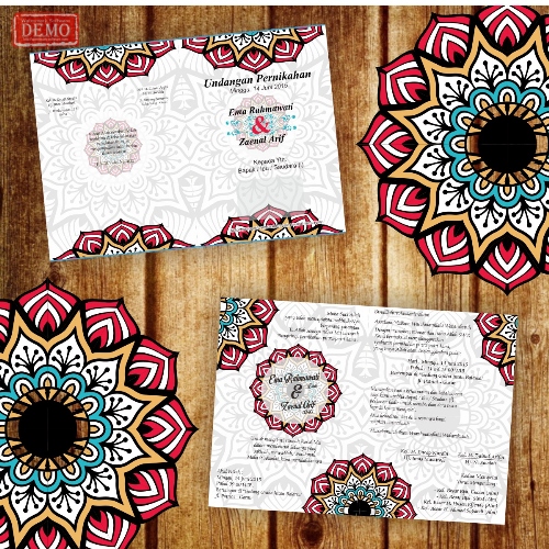 50 Desain Undangan motif Bunga editable Coreldraw 2018 | Koleksi Desain ...