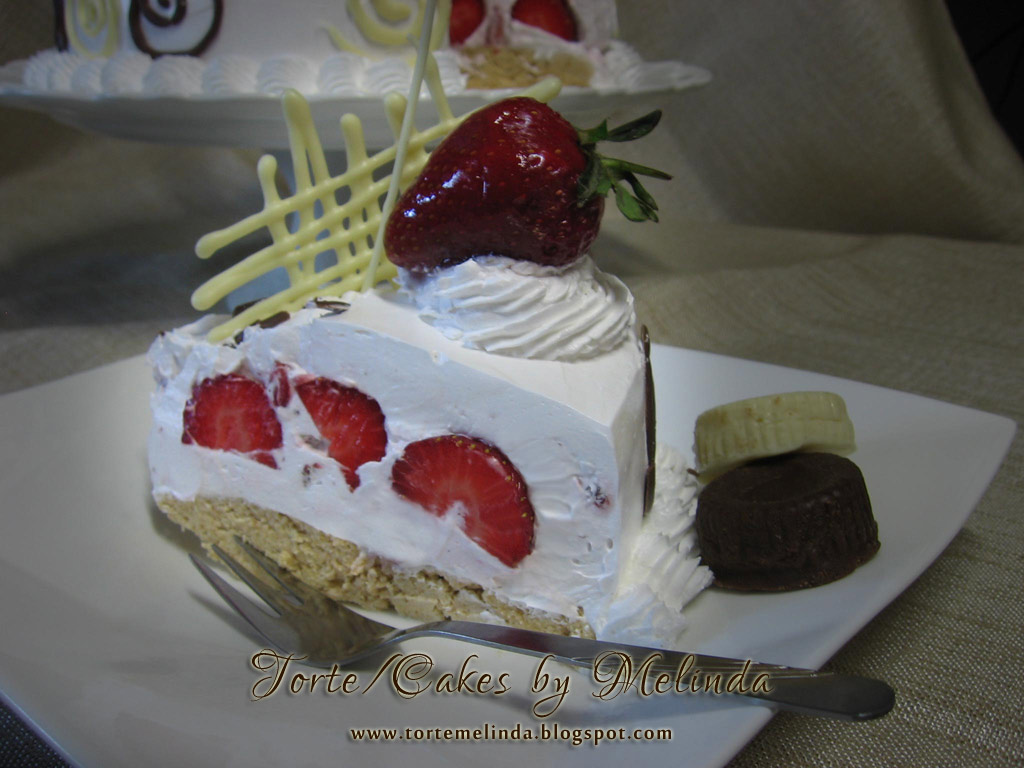 Torte/Cakes by Melinda: Šlag torta sa jagodama