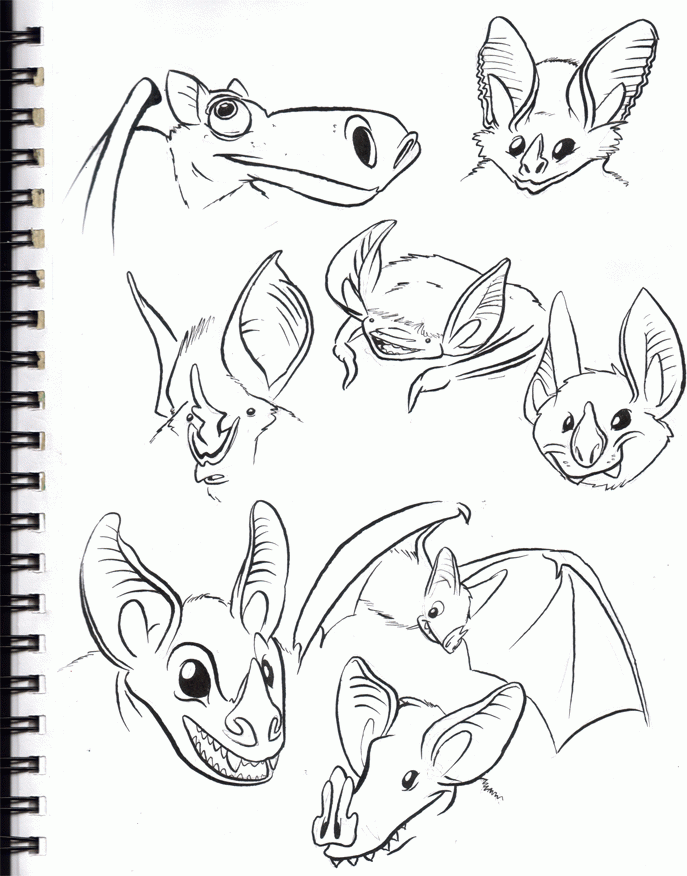 Kids Page: Fool s ParasiteBat Ink Coloring Pages