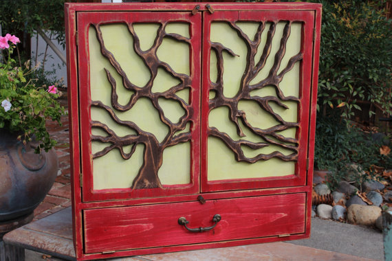 Honey's Treasures: Various Tree and Bird Cabinet Designs and Color Samples