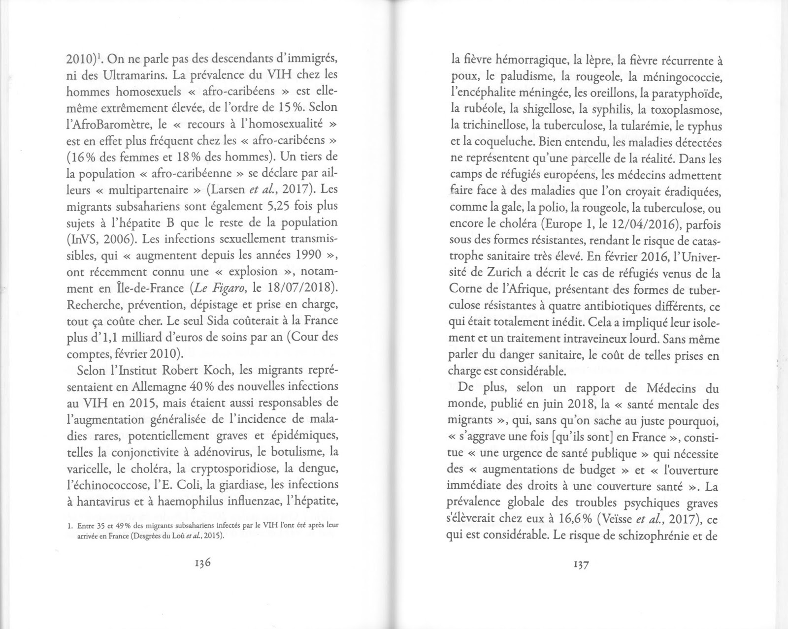 école : références: Laurent Obertone, La France interdite (2018)