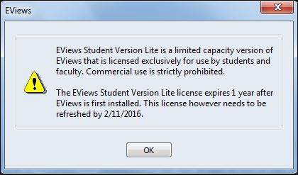 Eviews 9 Student Version Lite (FREE)