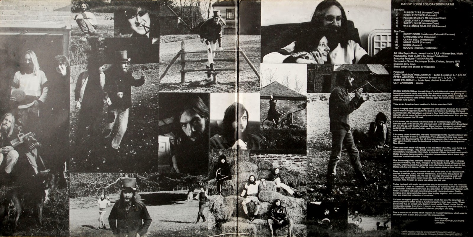 1971 Oakdown Farm - Daddy Longlegs - Rockronología