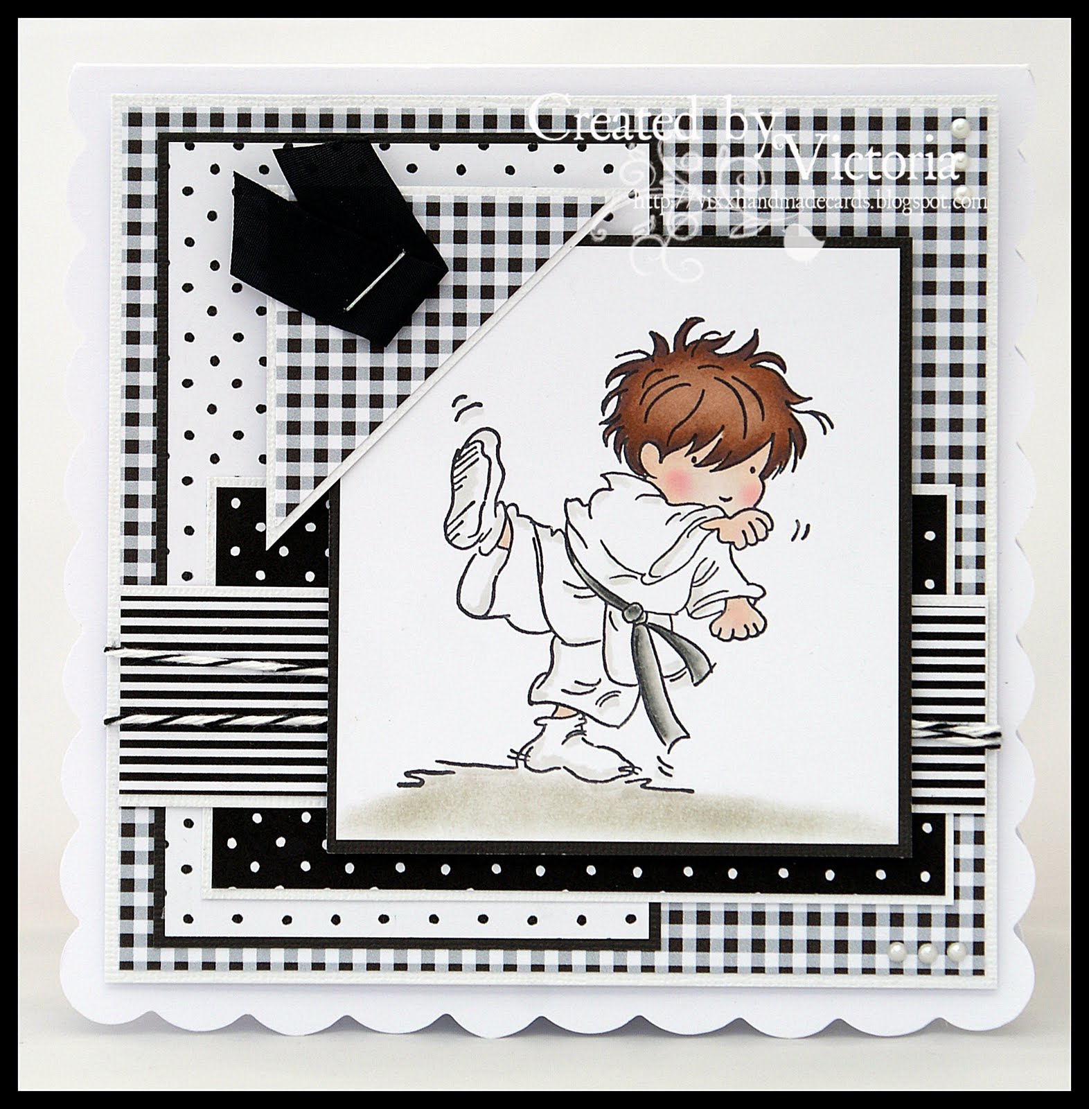 Vixx Handmade Cards: KARATE KID....................................!