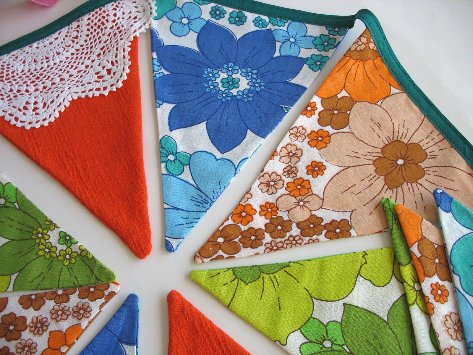 Merry-Go-Round Handmade: My Upcycled Recycled OOAK Vintage Retro Flag ...