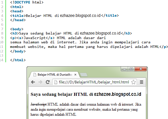 Bang Ezha Sharing: Tutorial Text HTML Part 5: Cara Membuat Huruf ...