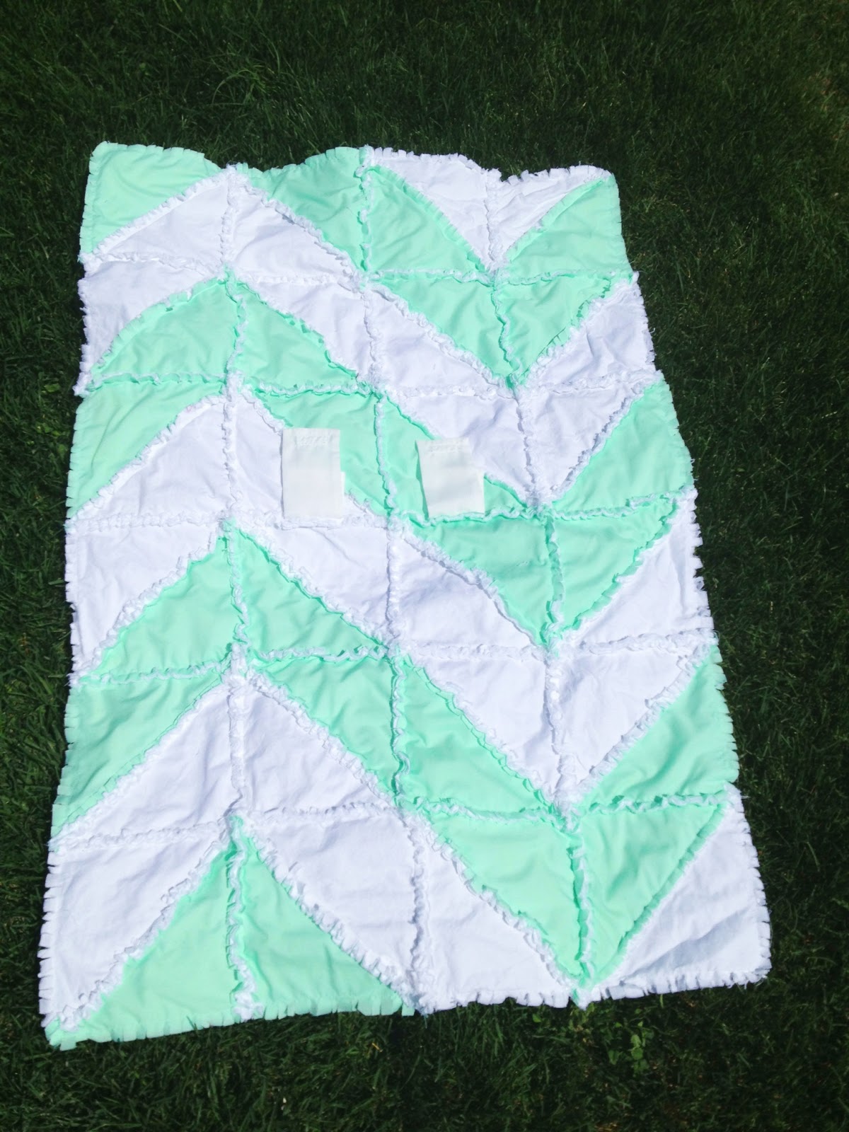 Chevron Rag Quilt Pattern with Bonus Car Seat Tent Instructions by A ...
