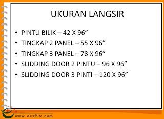 MARSHAENA COLLECTION: LANGSIR READY MADE - SATIN THAI.