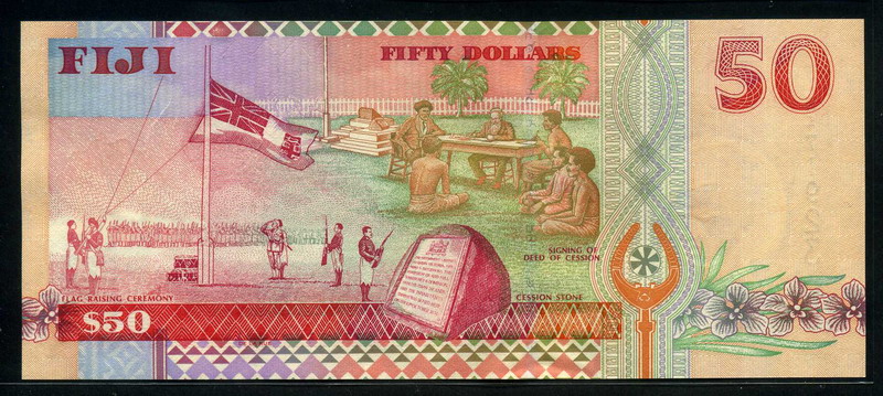 Fiji 50 Dollars banknote of 2002.|World Banknotes & Coins Pictures ...