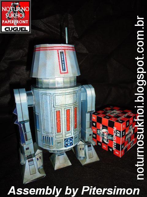Noturno Sukhoi: Star Wars R5-series astromech droid_papercraft