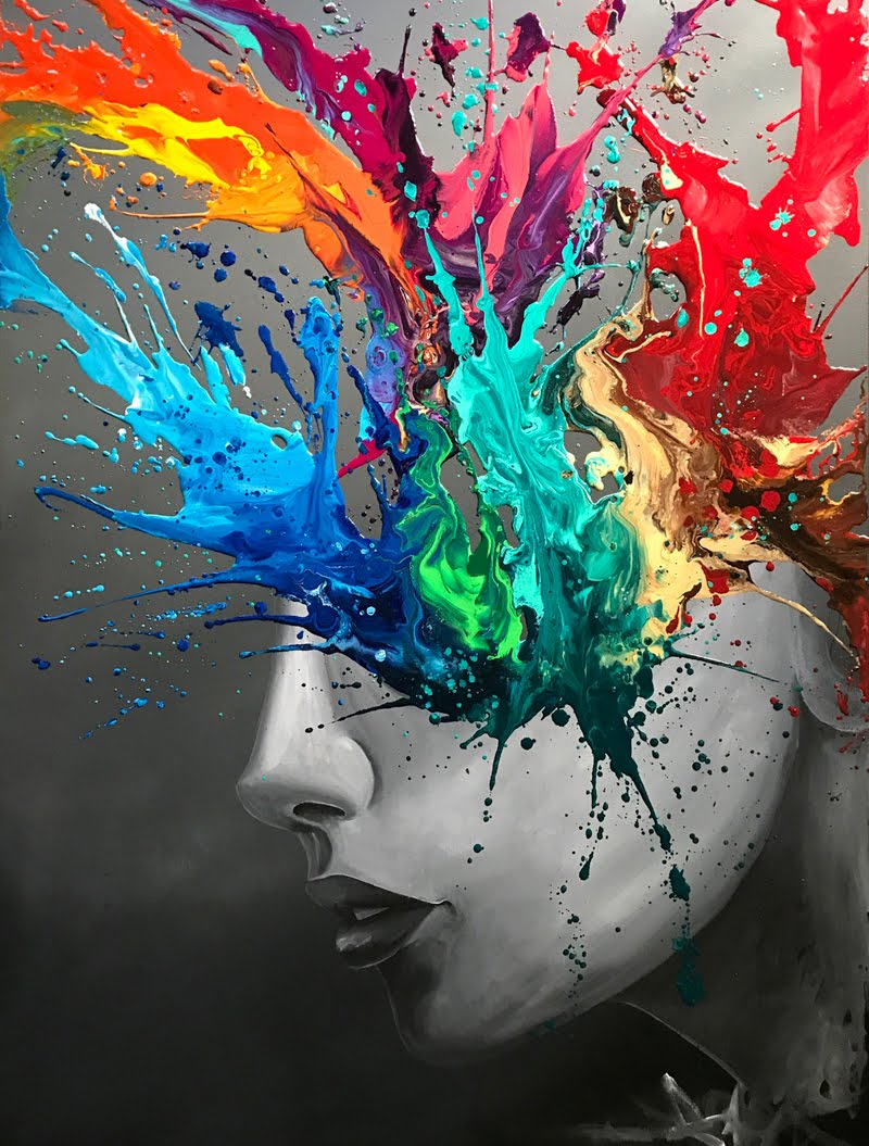 Artospective: Faceless Paintings by Kevin Vigil.